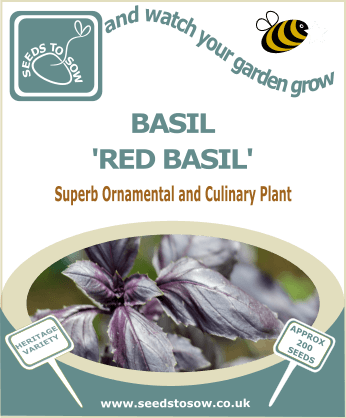 Basil Red Basil - Seeds to Sow